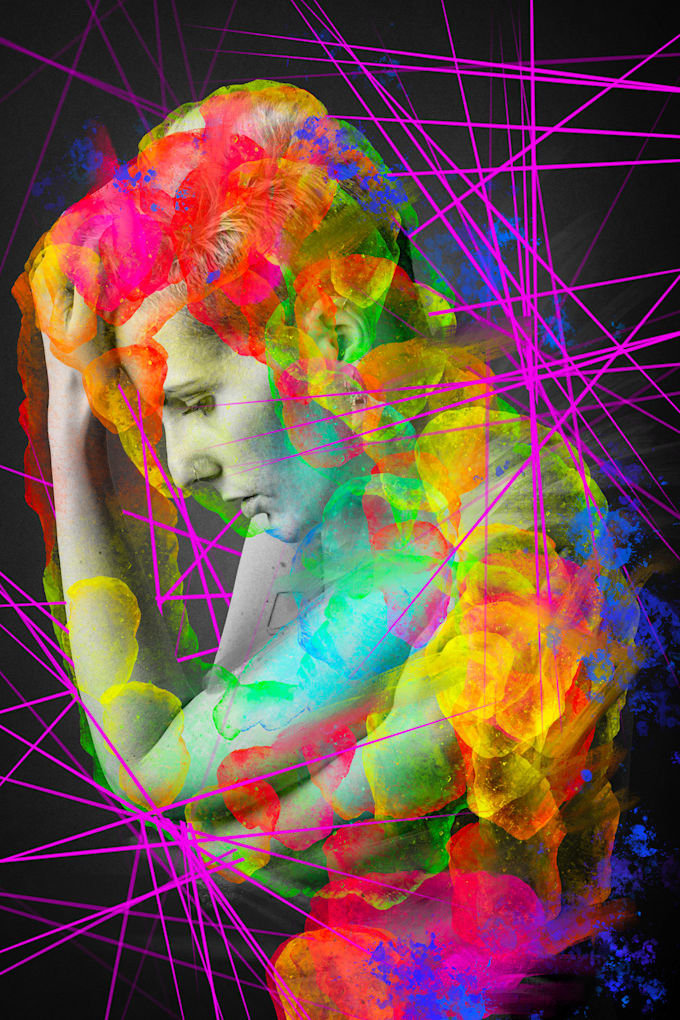 Creating poster in a mixed media way by Mwagenerphoto | Fiverr