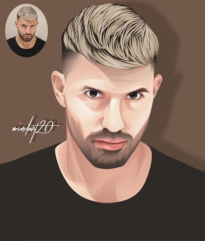 Create vector art face by Indraherwanto | Fiverr