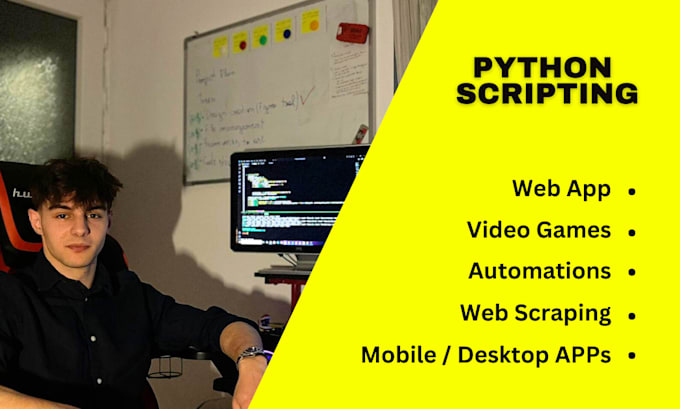 Code your python script or build your project by Pythonpro_ | Fiverr