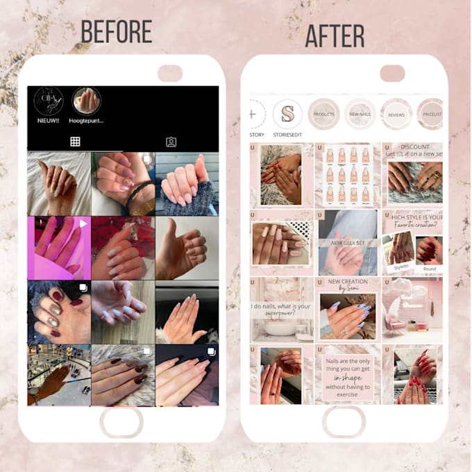 Transform your instagram into a cohesive feed by Theonlineempire | Fiverr