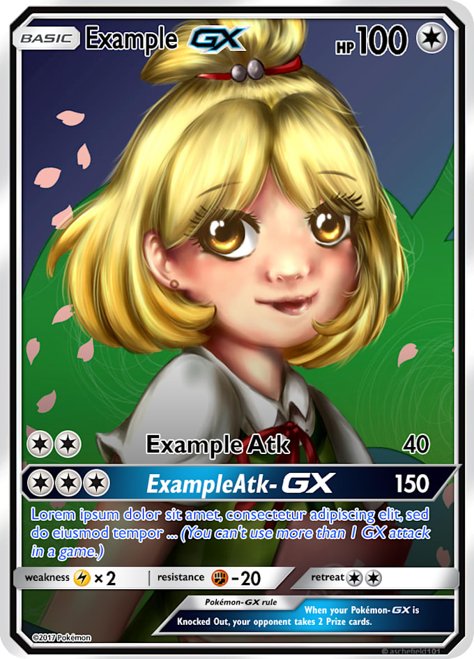 Edit your drawings as pokemon tcg cards by Nimazmedia | Fiverr