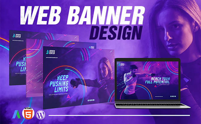 Design website banner and html5 banner ads by Demographics100 | Fiverr