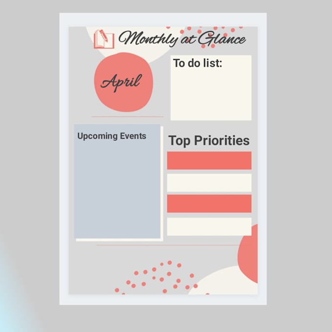 Design customized planner and journal by Alisha_shaikh_ | Fiverr