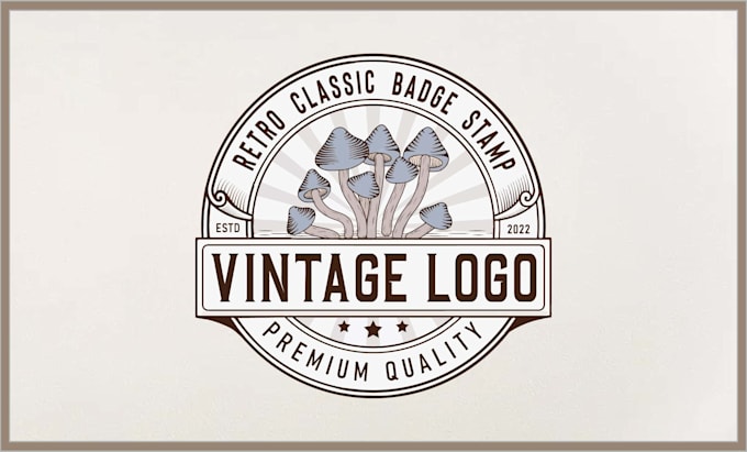 Design vintage retro logo with hand drawn illustration by Shinning ...
