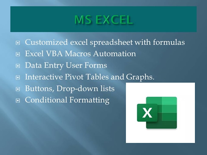 Create excel graphs, pivot tables, dashboards and macros by Muzamilmeher | Fiverr