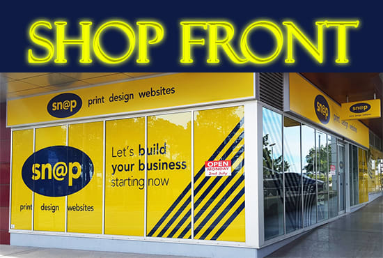 Design attractive shop front and fabulous window graphic by ...