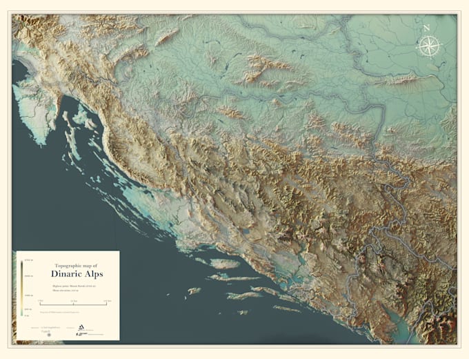 Make a custom topographic map by Forcoforce | Fiverr