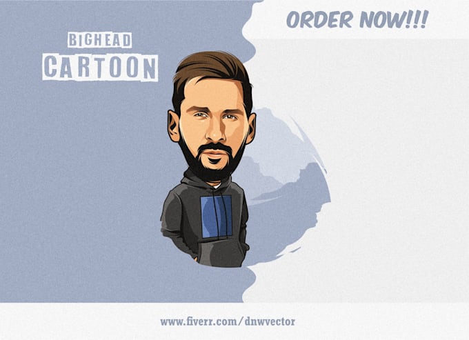 Make cartoon for your profile picture from your photo by Dnwvector | Fiverr