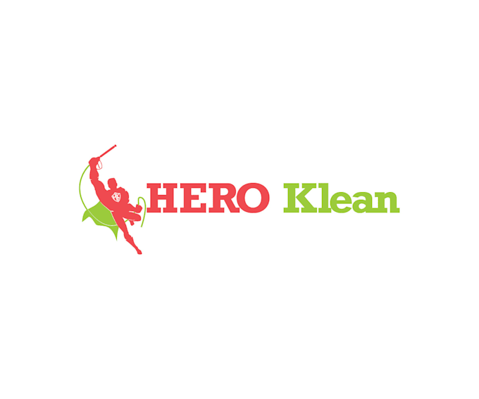 Do make hero cleaning logo design for your business within 16 hours by ...
