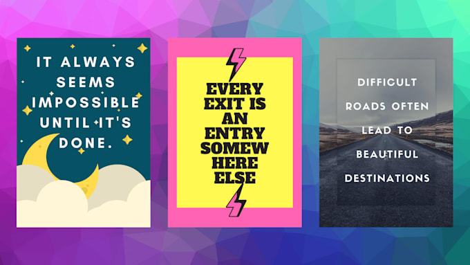 Design motivational,inspirational quotes with your watermark by ...