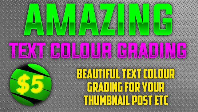 Create amazing text colour grading by Jalalishere | Fiverr