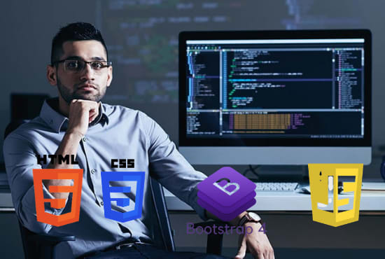 Be your front end, web developer html, css, js, bootstrap by Alirazarao ...