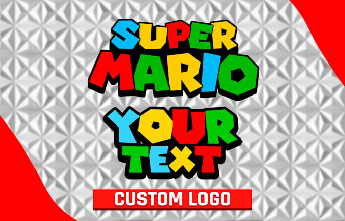 Write your text in super mario logo by Designvastayo | Fiverr
