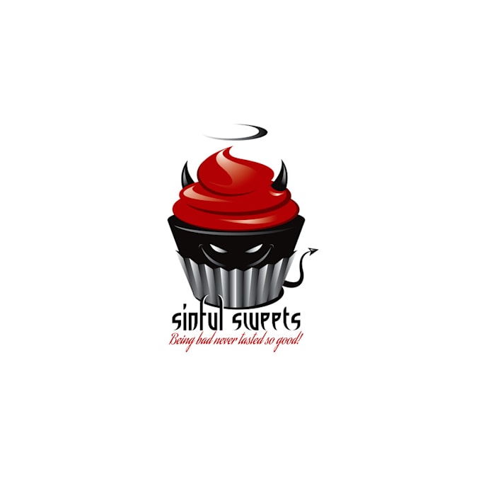 Create a devilish logo for a bakery called sinful sweets by Michael ...
