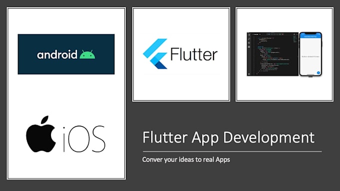 Do android and ios flutter mobile app development using dart and ...