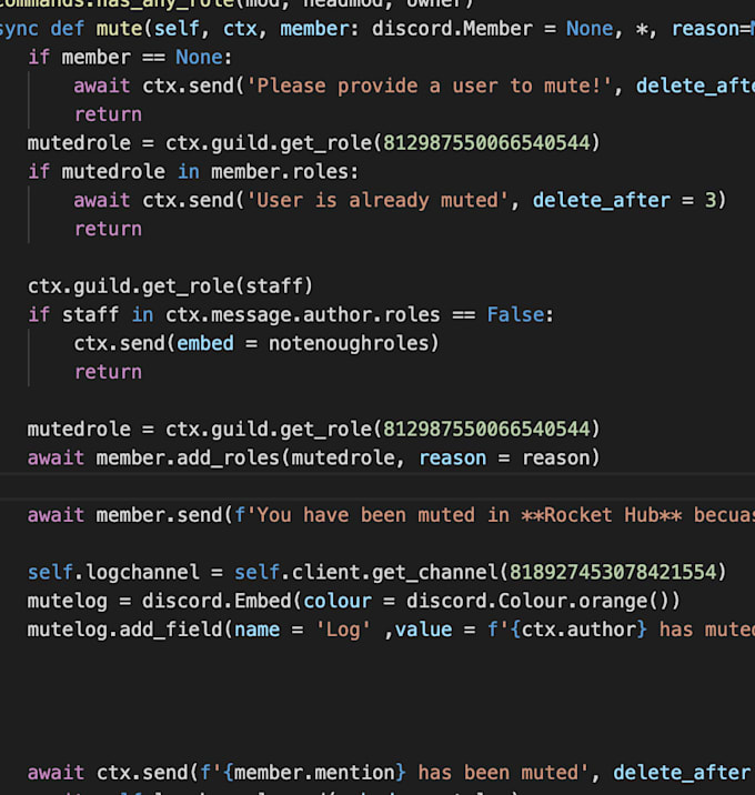 Make you a discord bot in python by Otoncar | Fiverr