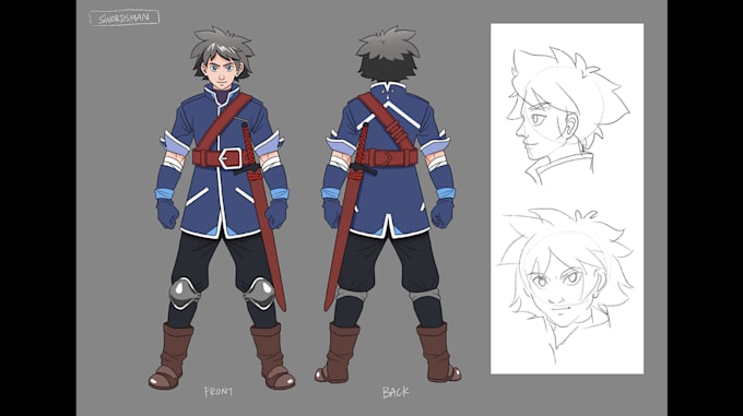 Make you a stylized character design sheet by Lifeisticac | Fiverr