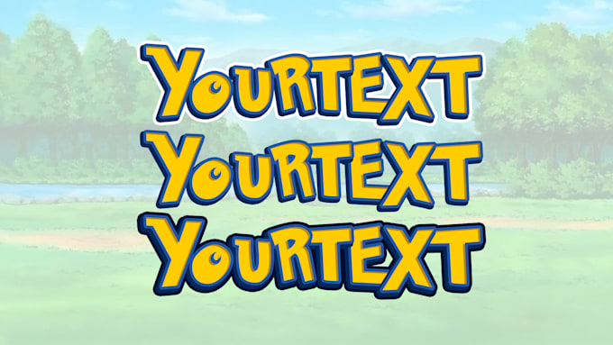 Write your text in pokémon style by Designvastayo | Fiverr