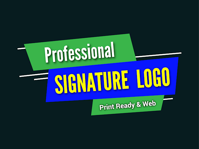 Design handwritten signature logo by Designwj24 | Fiverr