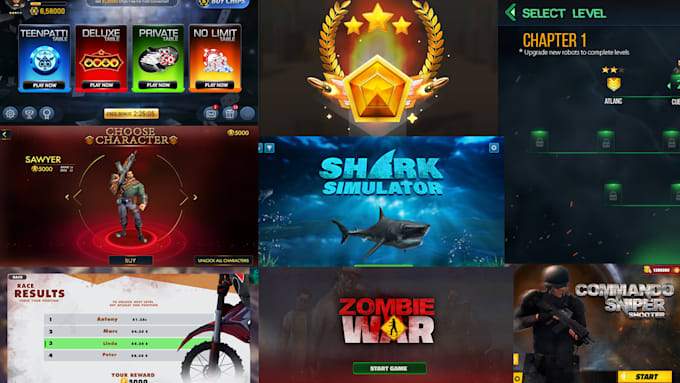 Design game ui graphics by Theuibuddy | Fiverr