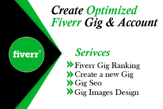 Create optimized fiverr gig and account by Fahad9q | Fiverr