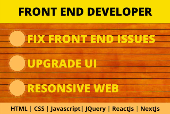 Fix html, css, javascript and react bugs by M_asaad | Fiverr Fix html, css, javascript and react bugs by M_asaad | Fiverr