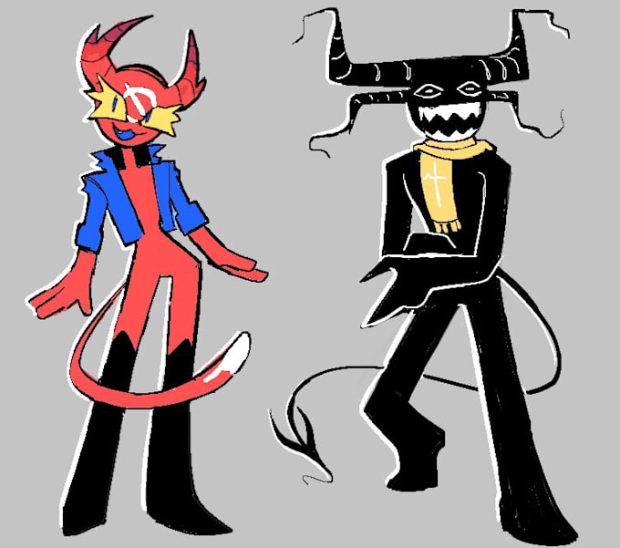 Create a circle head character design for you by Bwibwi | Fiverr