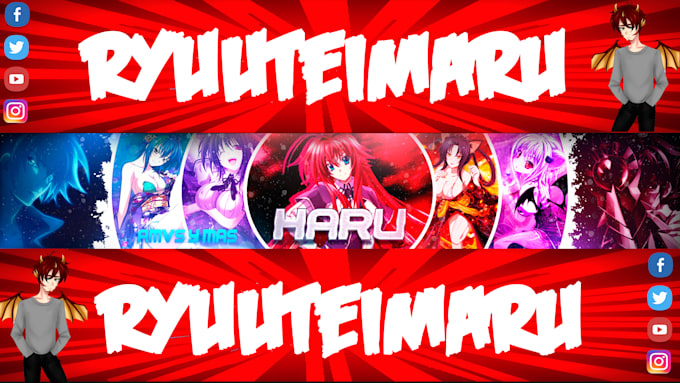 Do make a banner anime style by Ryuuteimaru | Fiverr