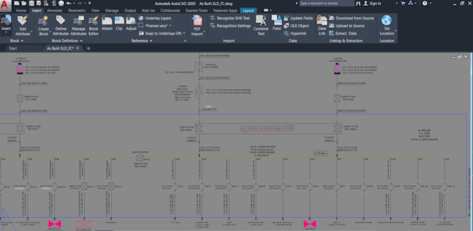 Provide electrical single line diagram, busbar trunking system, layout ...