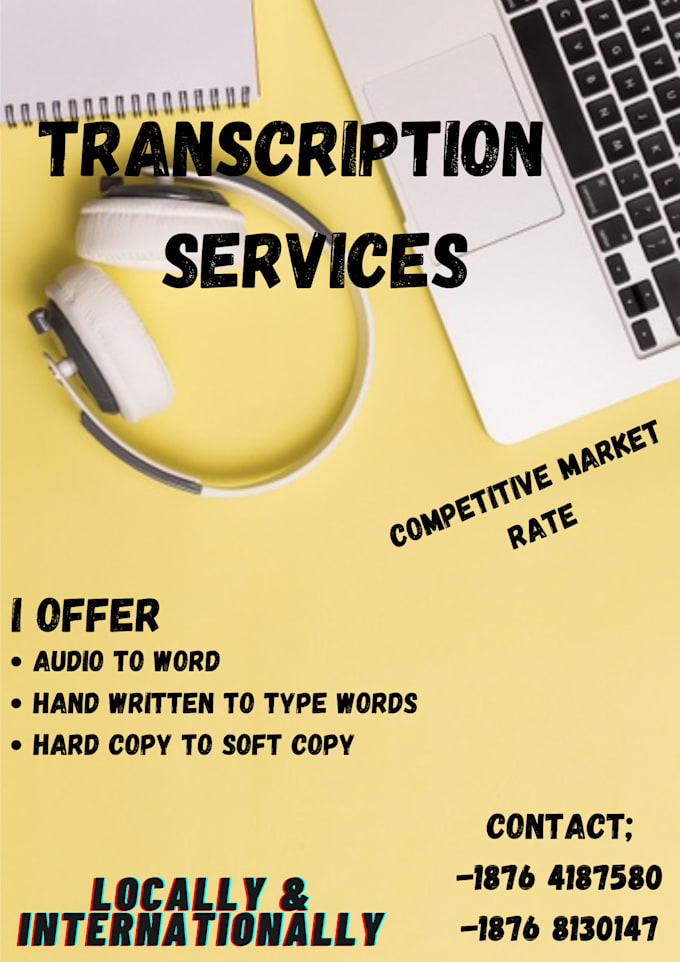 Transcription and data entry by Staciannwilliam | Fiverr