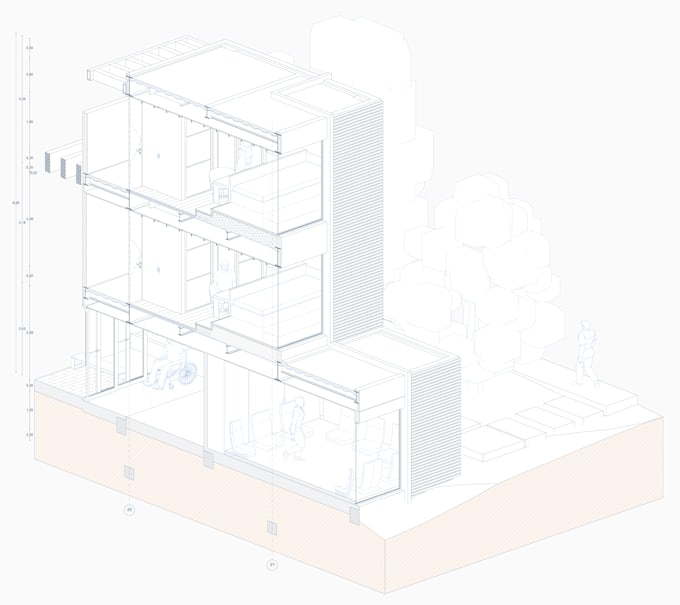 Create axonometric views and conceptual diagrams by Dagudelo98 | Fiverr