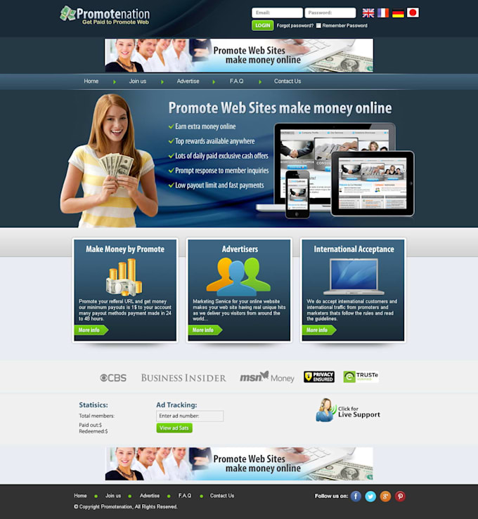 Convert 1 photoshop psd file to web page to html by Designbuyers | Fiverr