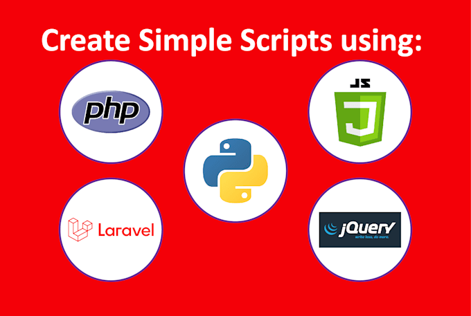 Develop, program simple php, python, laravel, javascript, jquery ...
