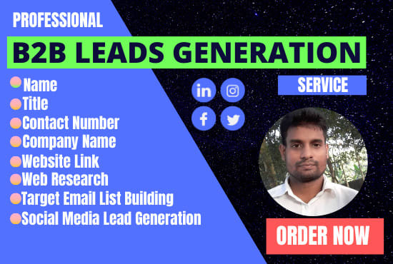 Do b2b authentic leads generation by Mrahmanc | Fiverr