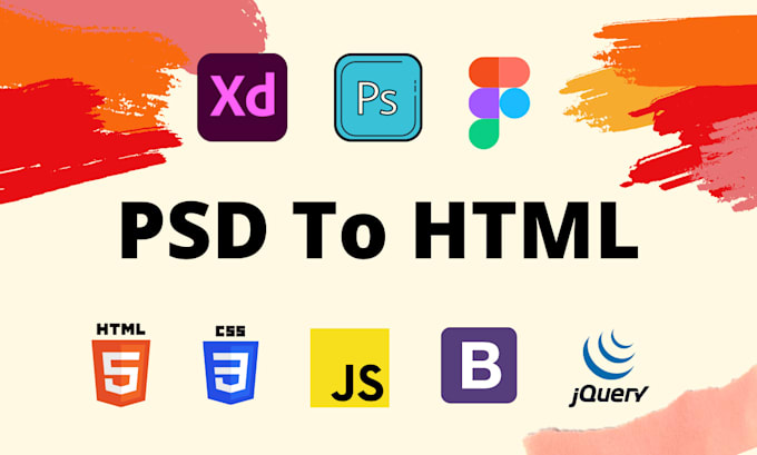 Convert psd to html by Apponislam | Fiverr