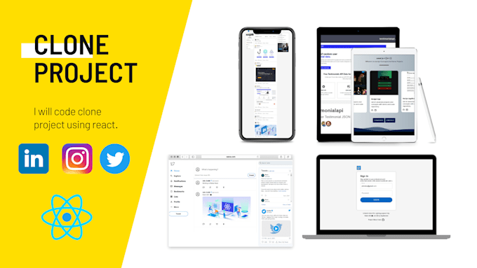 Code complete clone project using react by Blogtheorem | Fiverr