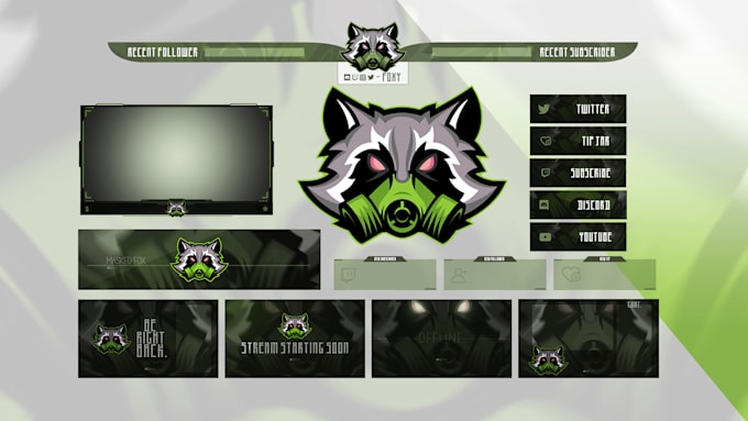 Create animated logo and overlays for your stream by Redloki | Fiverr