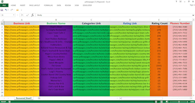 Do excel data entry, web research, data entry, copy paste by Joy017 ...