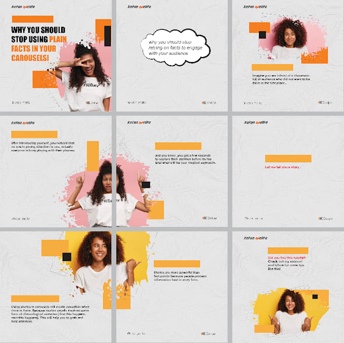 Create a storytelling carousel for your instagram post by Alf_designs ...