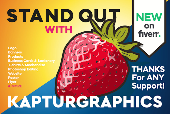 Do edits, logo, packaging or graphic design by Kapturgraphics | Fiverr