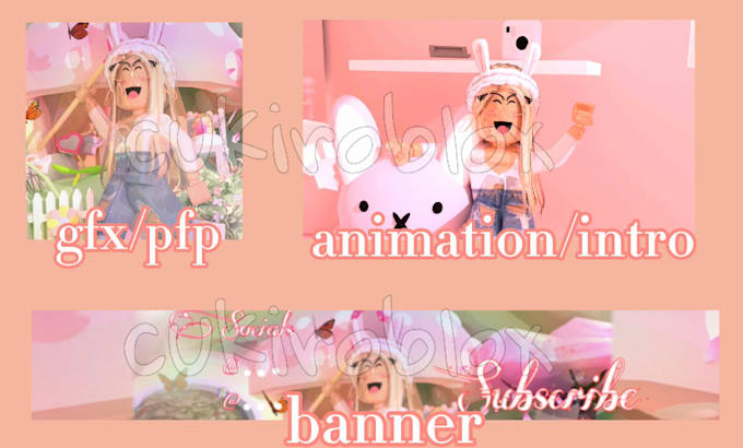 Design a roblox youtube layout by Cukiroblox | Fiverr