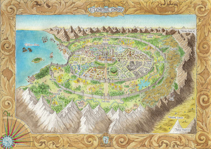 Create your next stylish rpg fantasy map by Pnosaur | Fiverr