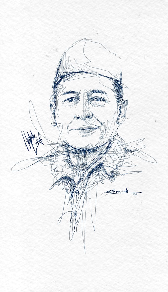 Draw portrait scribble art by Prasetiadp | Fiverr Draw portrait scribble art by Prasetiadp | Fiverr