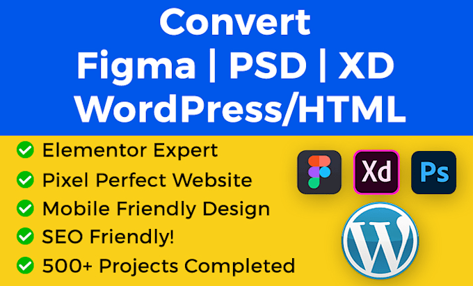 Convert figma, psd or xd design to wordpress by Thecodedna | Fiverr