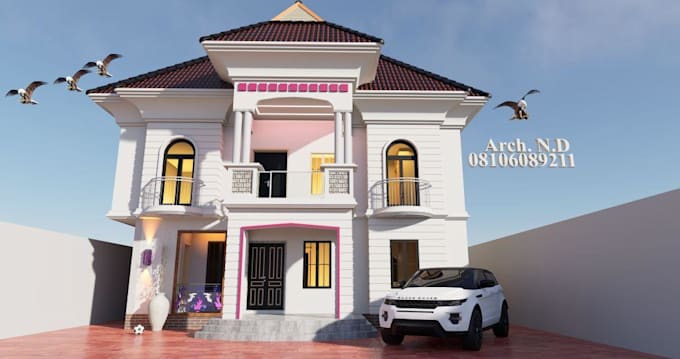 Do 3d Render Design Your Architectural And Structural Drawing By Archi