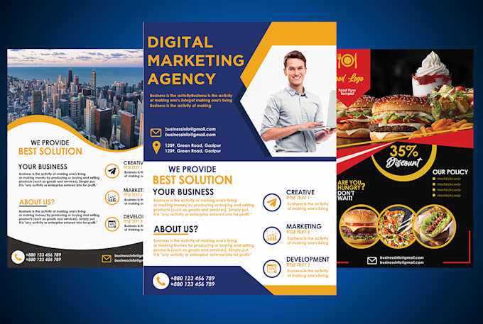Create professional flyer, poster and brochure design by Mehrin_mahi | Fiverr