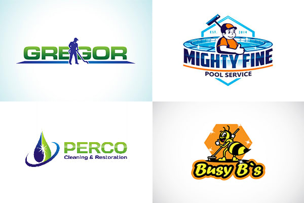 Design a custom cleaning and maintenance logo by Barbara_christi | Fiverr