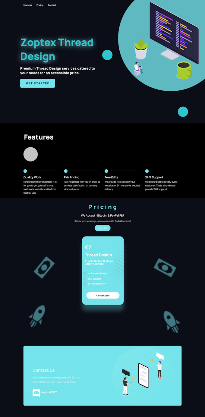 Create a professional thread design by Designerbas | Fiverr