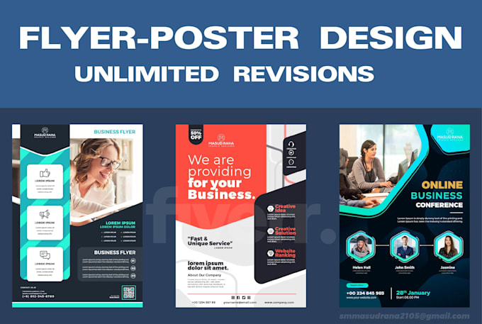 Create professional business flyers design 24 hours by Smartrana | Fiverr