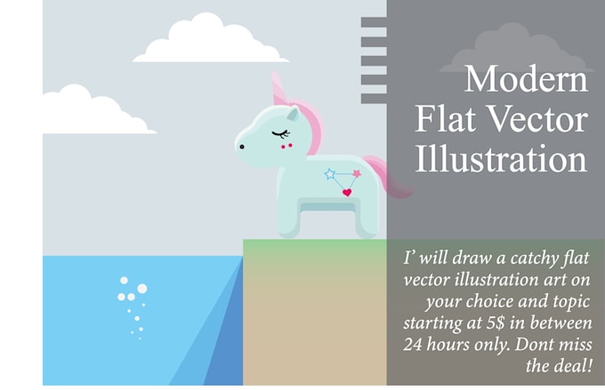 Create flat vector illustration by Samin002 | Fiverr